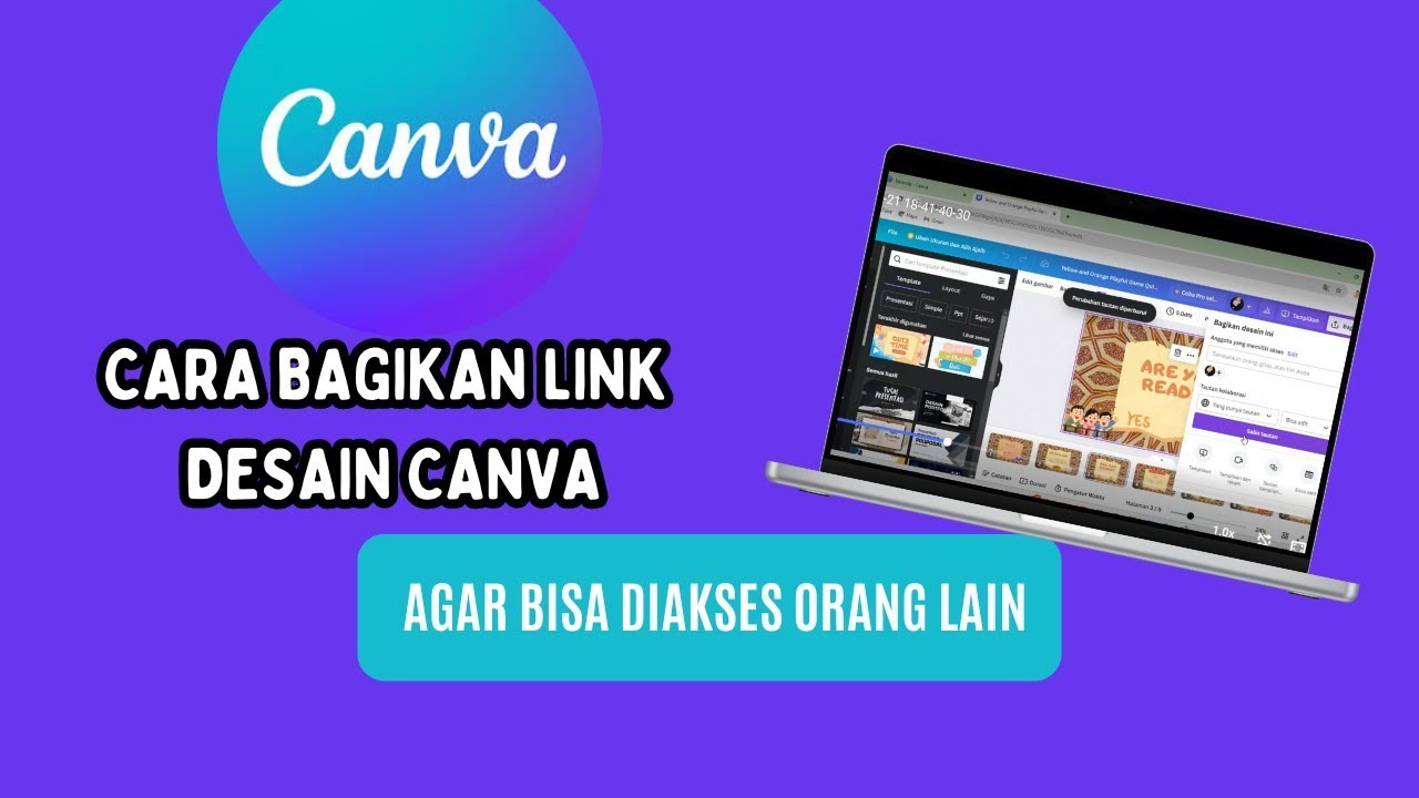 Cara Bagikan Link Desain Canva agar bisa diakses semua orang - YouTube