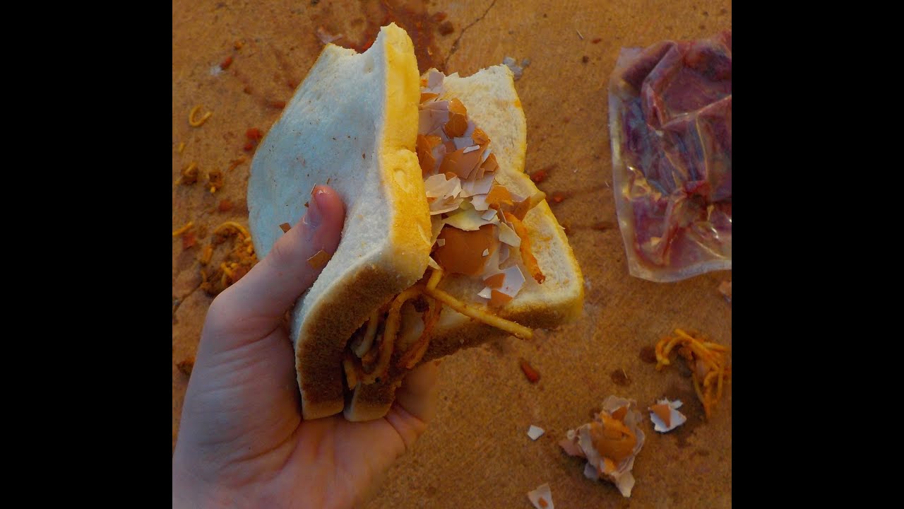 making a sandwich out of garbage - YouTube