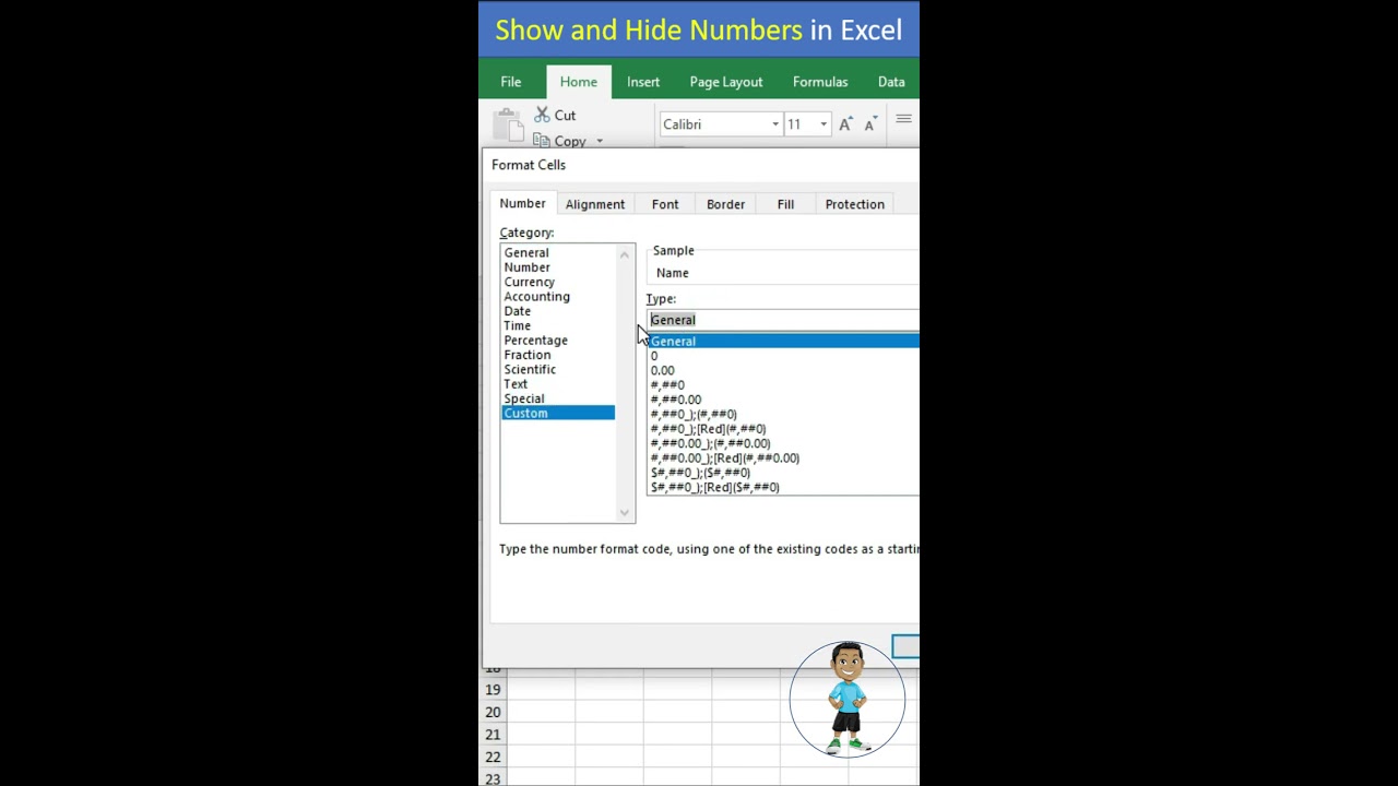Show And Hide Numbers In Excel excel exceltips exceltutorial Show And Hide Numbers In Excel excel exceltips exceltutorial