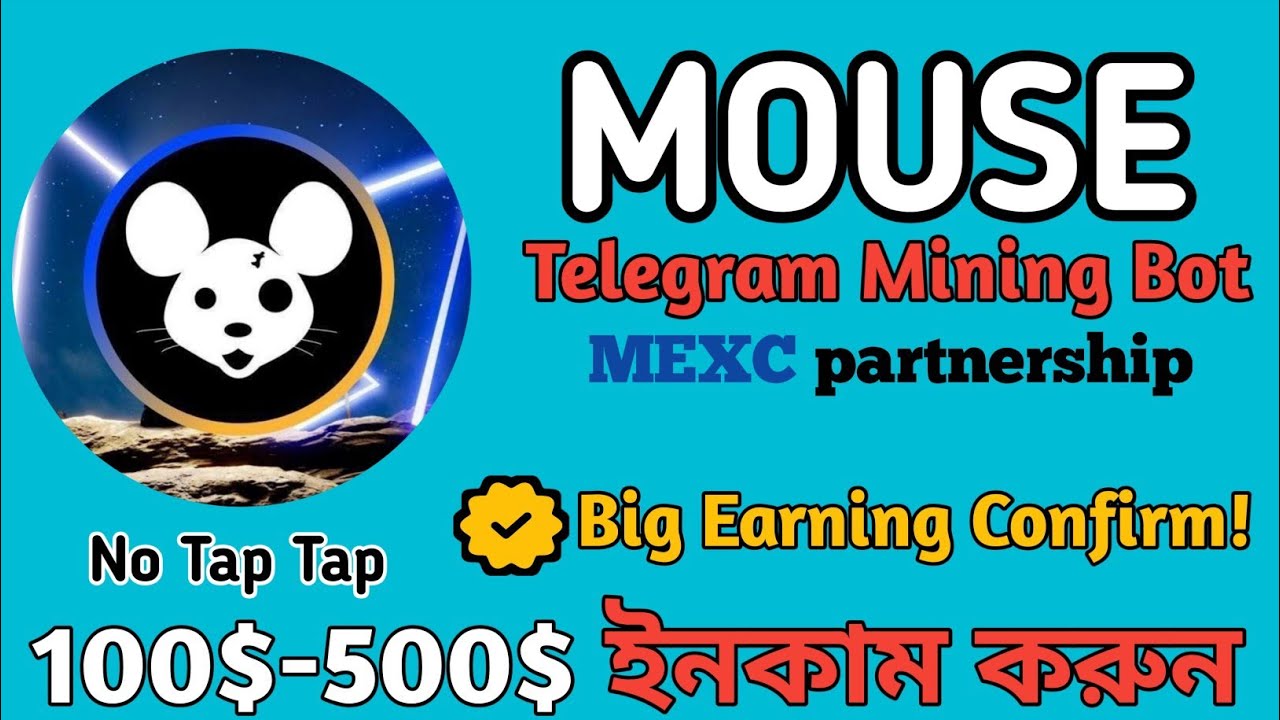 Mouse Telegram Mini Bot | Telegram Coin Mining | Income Bracket - YouTube