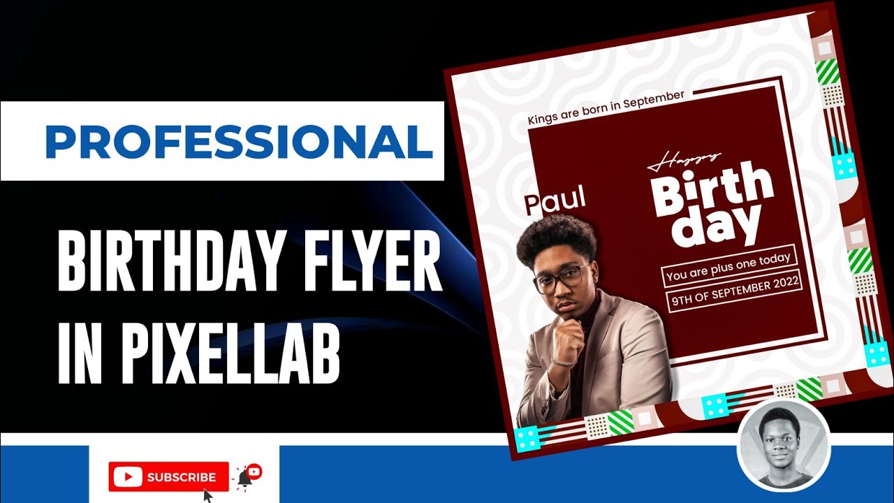 PixelLab Tutorial - Create Birthday Flyer Like a Pro - Birthday Flyer ...
