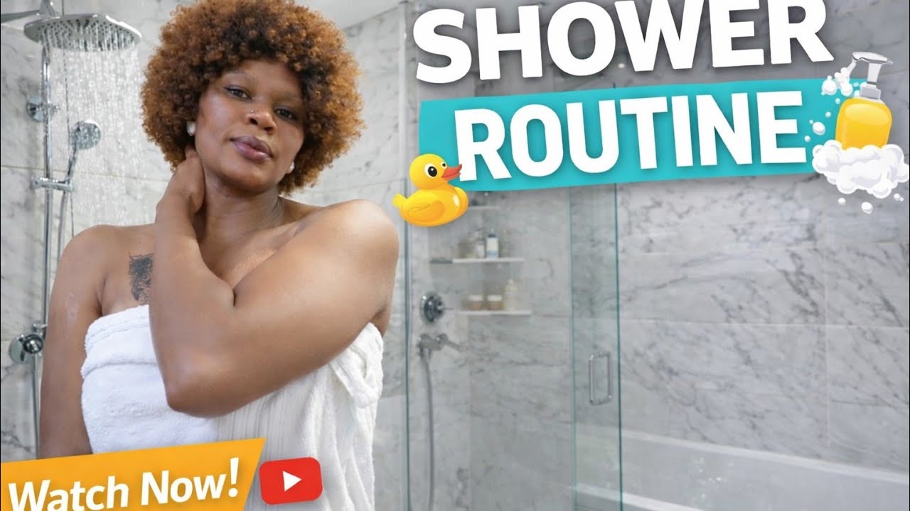 Shower routine to make skin glow - YouTube