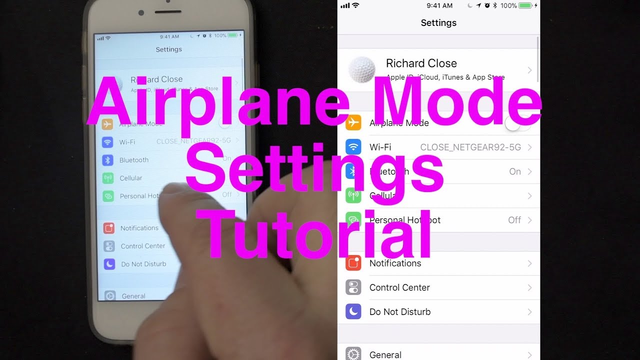 iPhone or iPad Airplane Mode On Off - YouTube