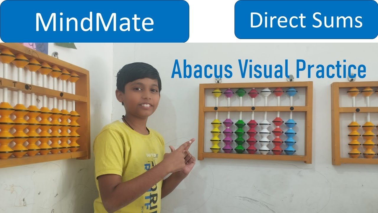 Abacus Small Friend visual practice 1 #Mindmate #Abacus - YouTube