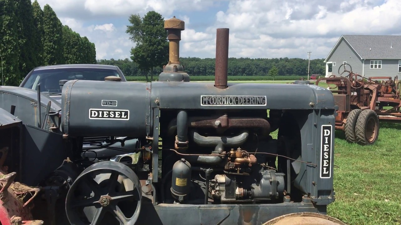 1935 McCormick Deering WD-40 Diesel - YouTube