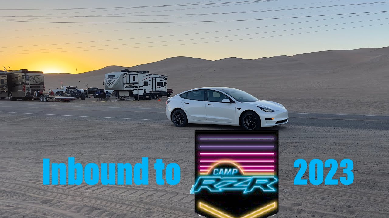 800 mile Road Trip to Camp RZR 2023 with 2022 Tesla Model 3 RWD part 1 ...