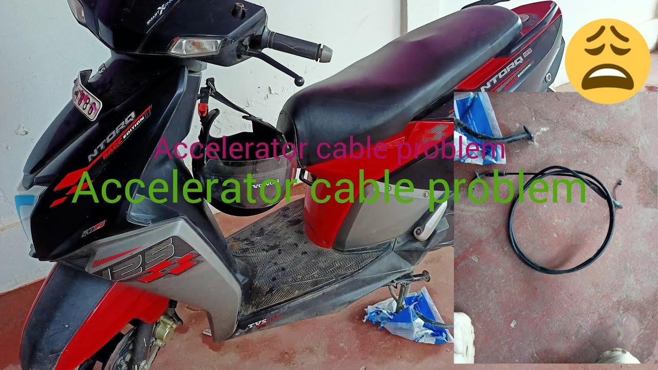 #TVS ntorq 125 how to change accelerator cable #accelerator #problem 😭 ...