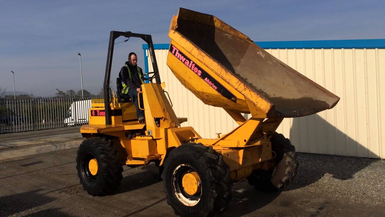THWAITES 6 TON SWIVEL SKIP DUMPER - YouTube