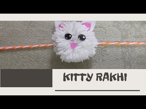 How to make rakhi at home | DIY Kitty Rakhi - YouTube