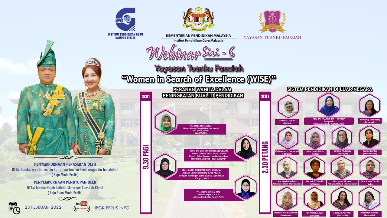 WEBINAR WOMEN IN SEARCH OF EXCELLENCE (WISE) IPG KAMPUS PERLIS - SESI 1 ...