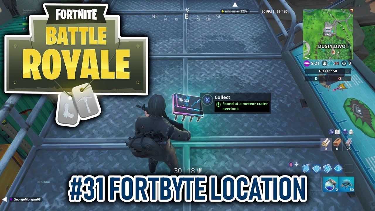 Fortnite #31 Fortbyte Location! - Fortnite Battle Royale! (Battle Royal ...