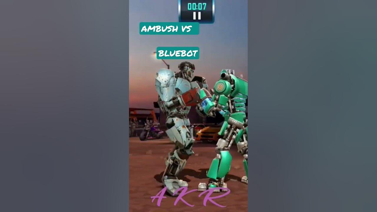 Real Steel Ambush Vs Bluebot Realsteelrobotboxing Youtube