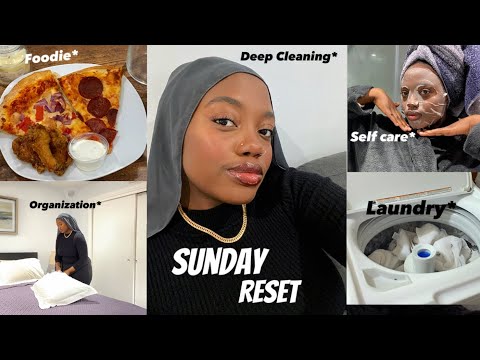 SUNDAY RESET ROUTINE: deep cleaning with me, self care routine ...