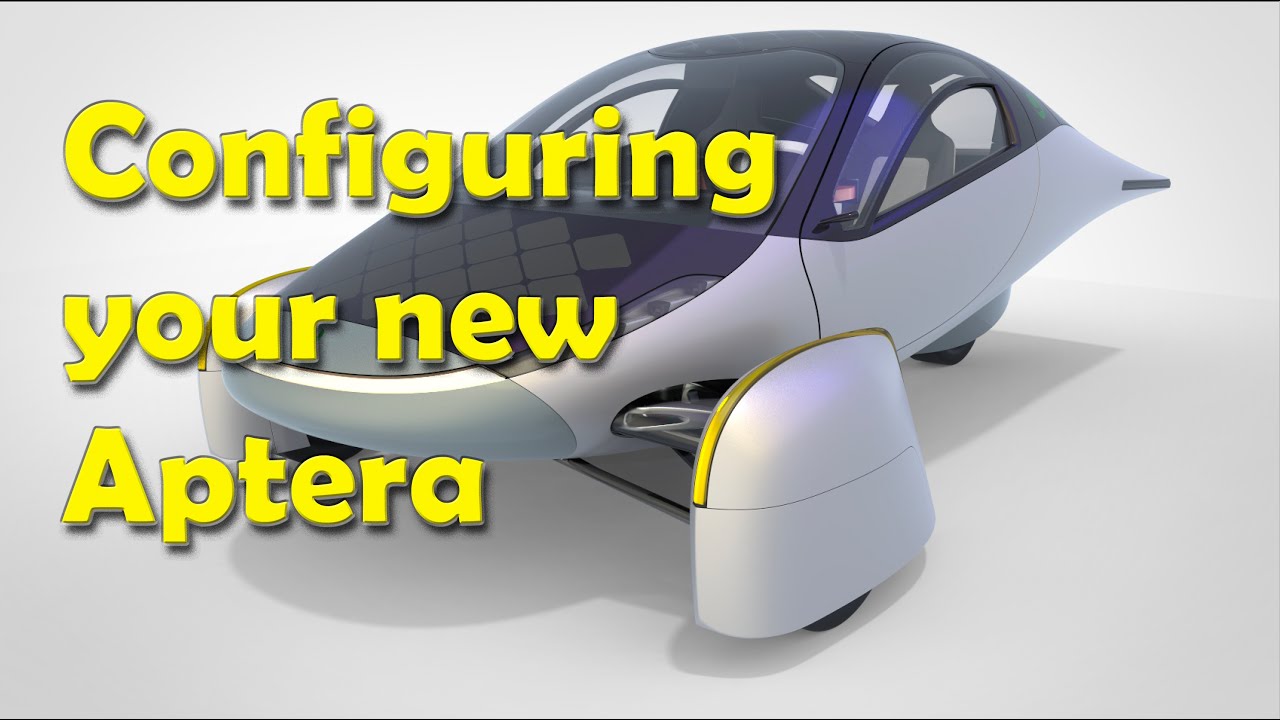 Configuring your new Aptera - YouTube