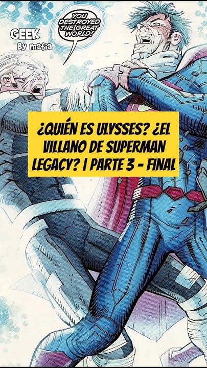 ¿QUIÉN es ULYSSES de DC COMICS? El ÚLTIMO hijo de la TIERRA - ¿ULYSSES en SUPERMAN LEGACY? - YouTube
