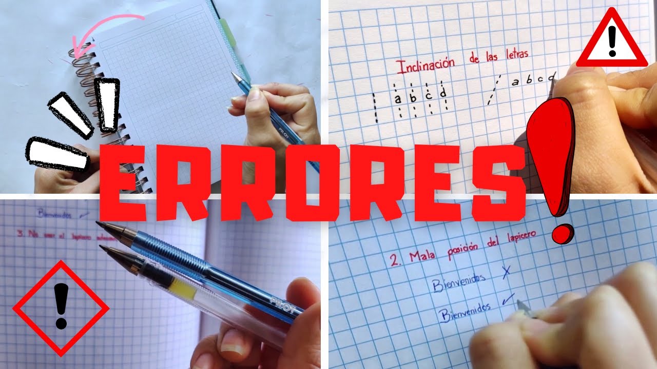 ERRORES QUE NO TE PERMITEN TENER LETRA BONITA Y ORDENADA -COMO ...