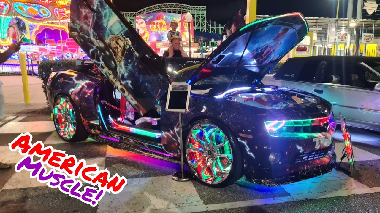 CRAZIEST Modified MUSCLE Cars Cruise Through Old Town! **AMERICAN Car ...