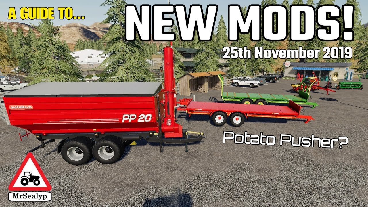 A GUIDE TO... NEW MODS! Potato Pusher? Farming Simulator 19, PS4 ...