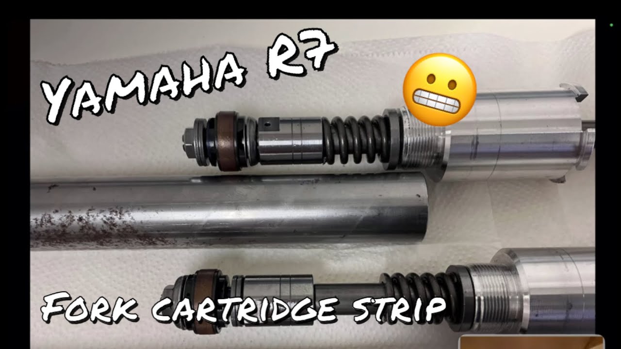 Yamaha R7 - Fork cartridge tear down - YouTube