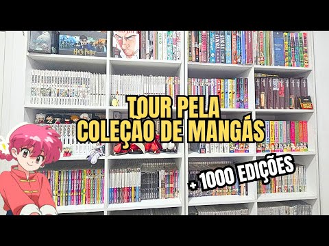 TOUR PELA MINHA COLEÇÃO DE MANGÁS + CONTAGEM | SHELF TOUR 2026