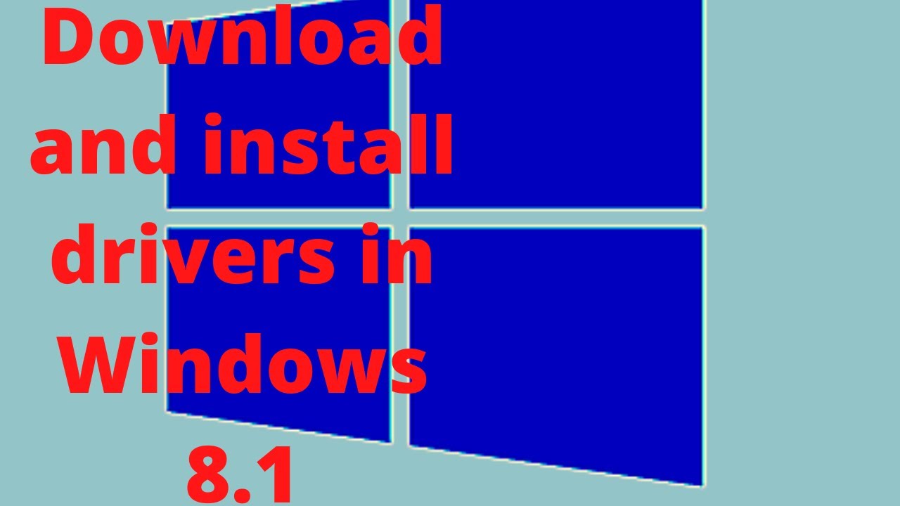 DOWNLOAD AND INSTAL DRIVERS W8.Download and install drivers in Windows ...