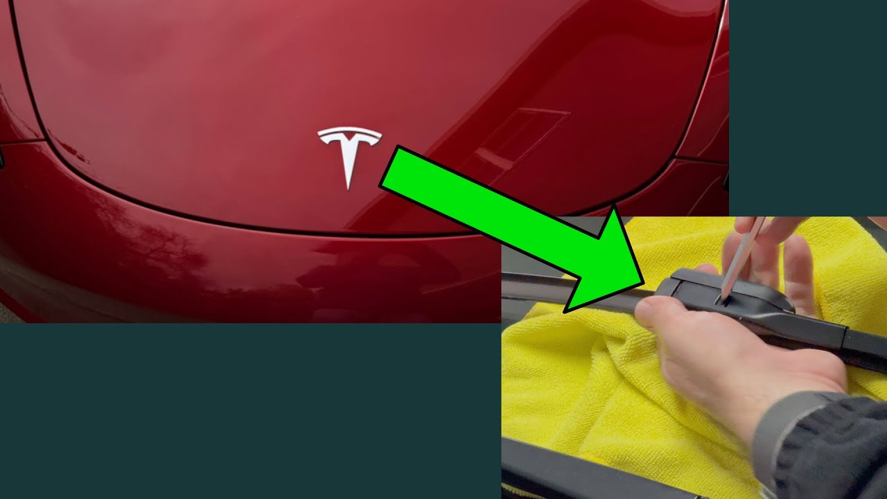 How to install New Wiper blades on a Tesla 3/Y - YouTube