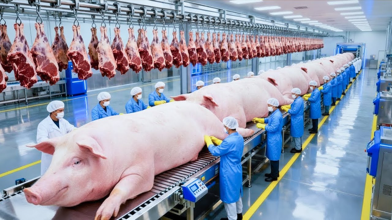 Inside the Giant Pork Ham Factory (Full Process) | Secrets of the ...
