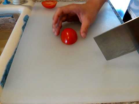 Draw Cut with a Tomato - YouTube