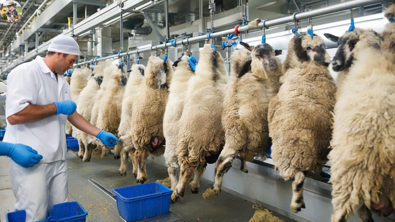China Sheep Slaughterhouse! Millions of Sheep Are Raised And Processed ...