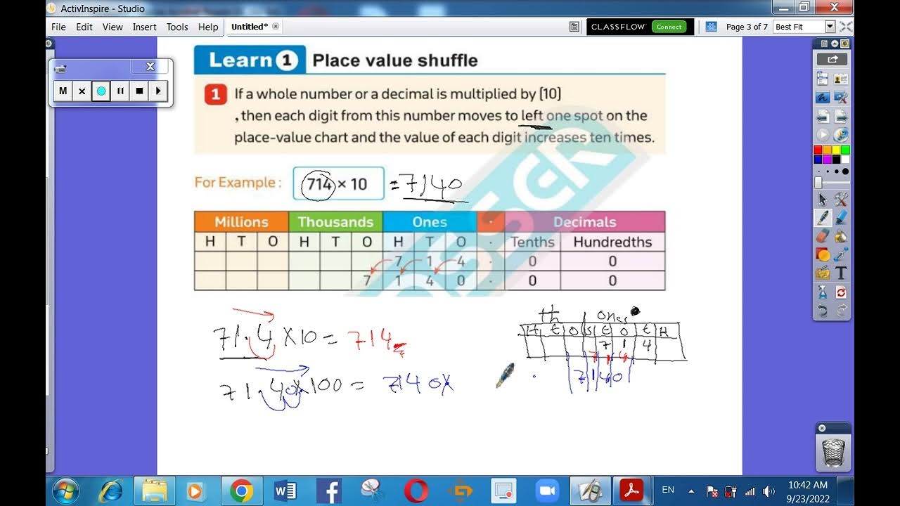 place value shuffle and composing and decomposing decimal number5 prim - YouTube
