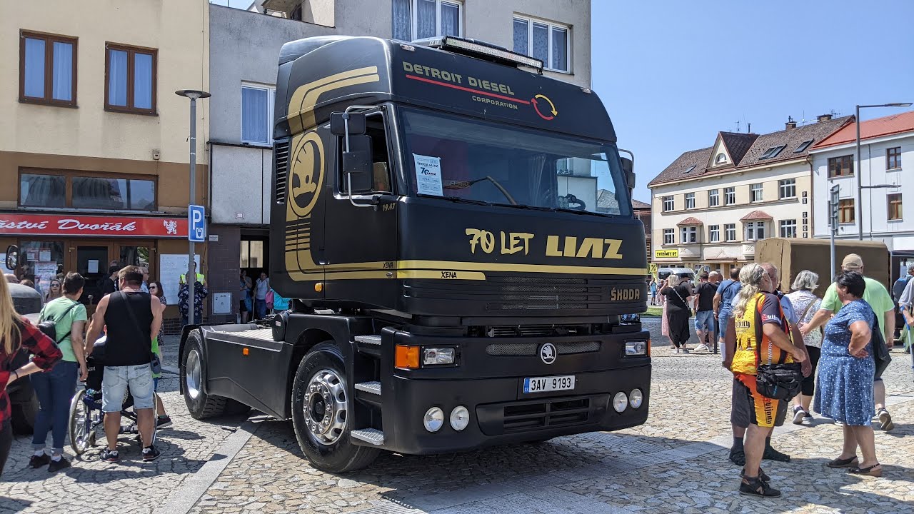 Spanilá jízda - sraz Mnichovo Hradiště 2023 - Liaz 70 let (Liaz Xena ...