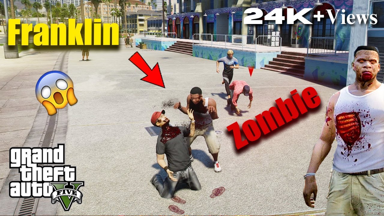 GTA V - FRANKLIN Becomes a ZOMBIE | Infection Mod GTA 5 - YouTube