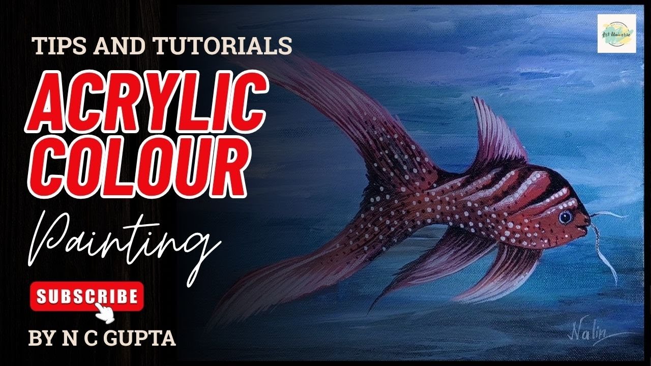 Colorful Fish Painting with Acrylic Colours | Easy Step-by-Step ...