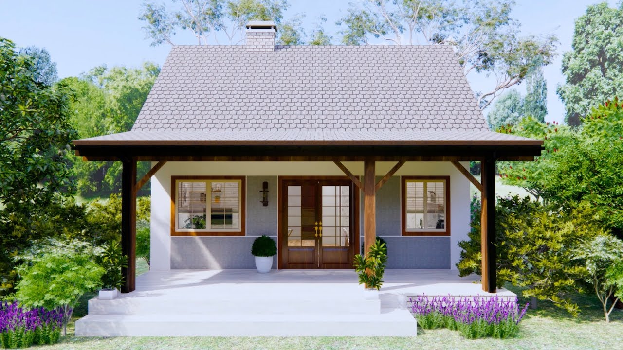 Amazing Gorgeous One-Story Small House Design Idea - YouTube