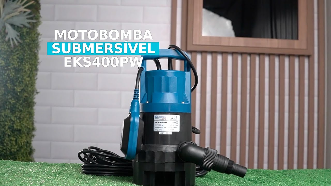Motobomba Submersível EKS400PW Aquastrong - YouTube