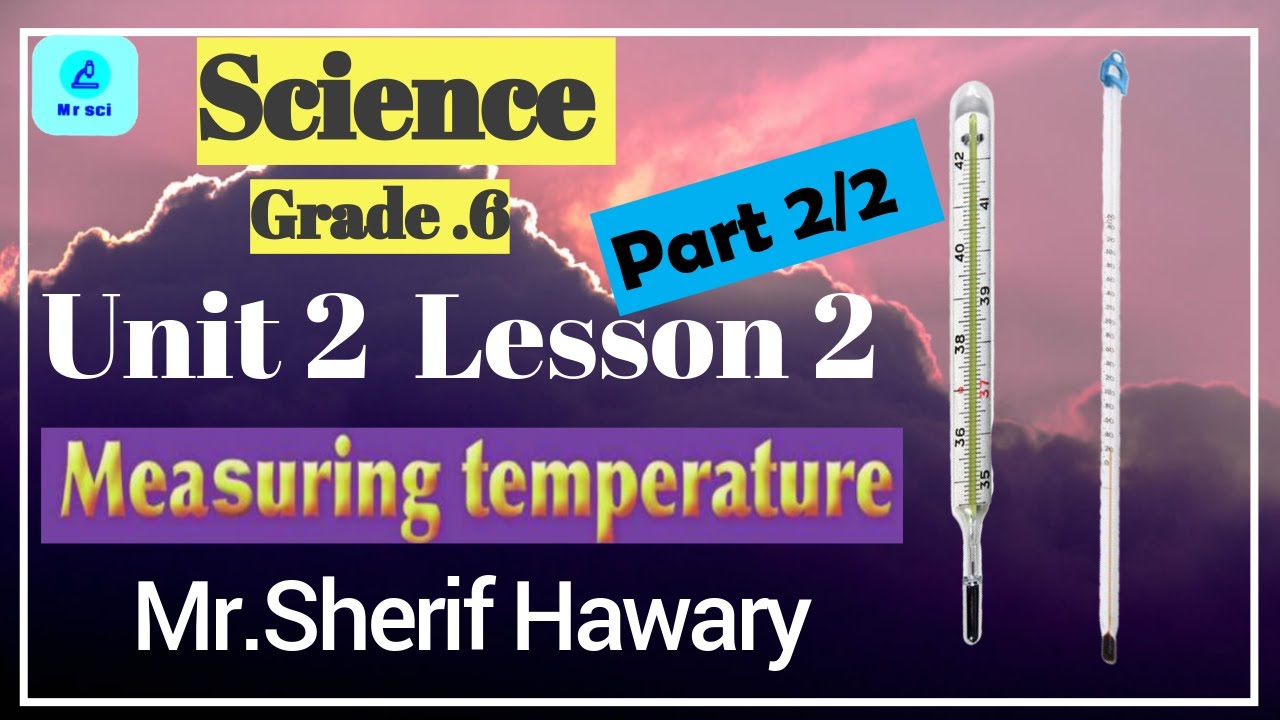 Science |Grade 6| Celsius thermometer| Measuring temperature|Unit 1 ...