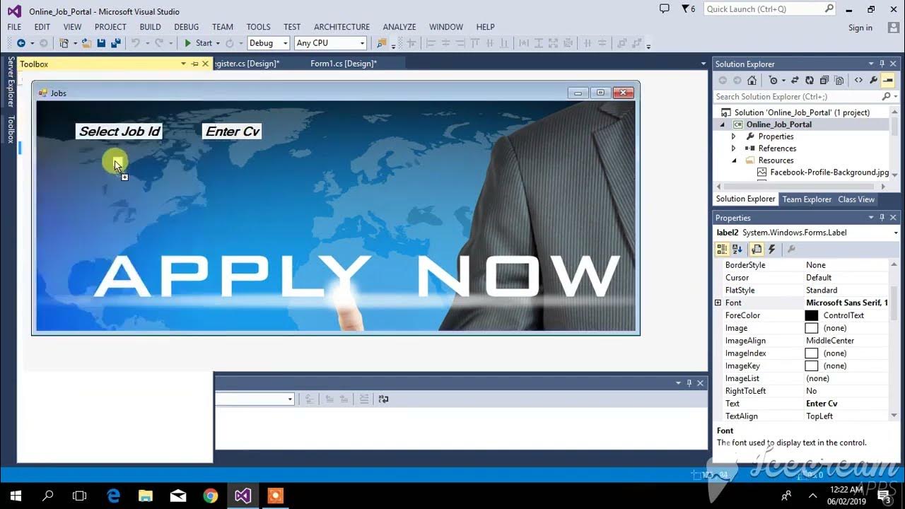 Job Portal in c# | Insert, Delete, Update - YouTube