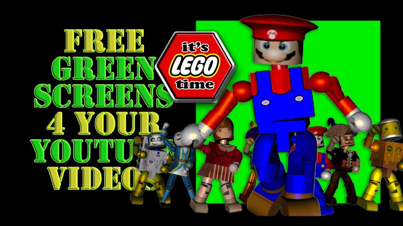 Green screen Lego Super Mario downloadable #lego - YouTube