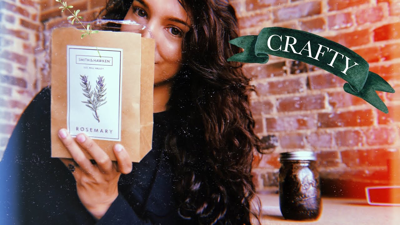 growing herbs in a bag + DIY coffee scrub - YouTube