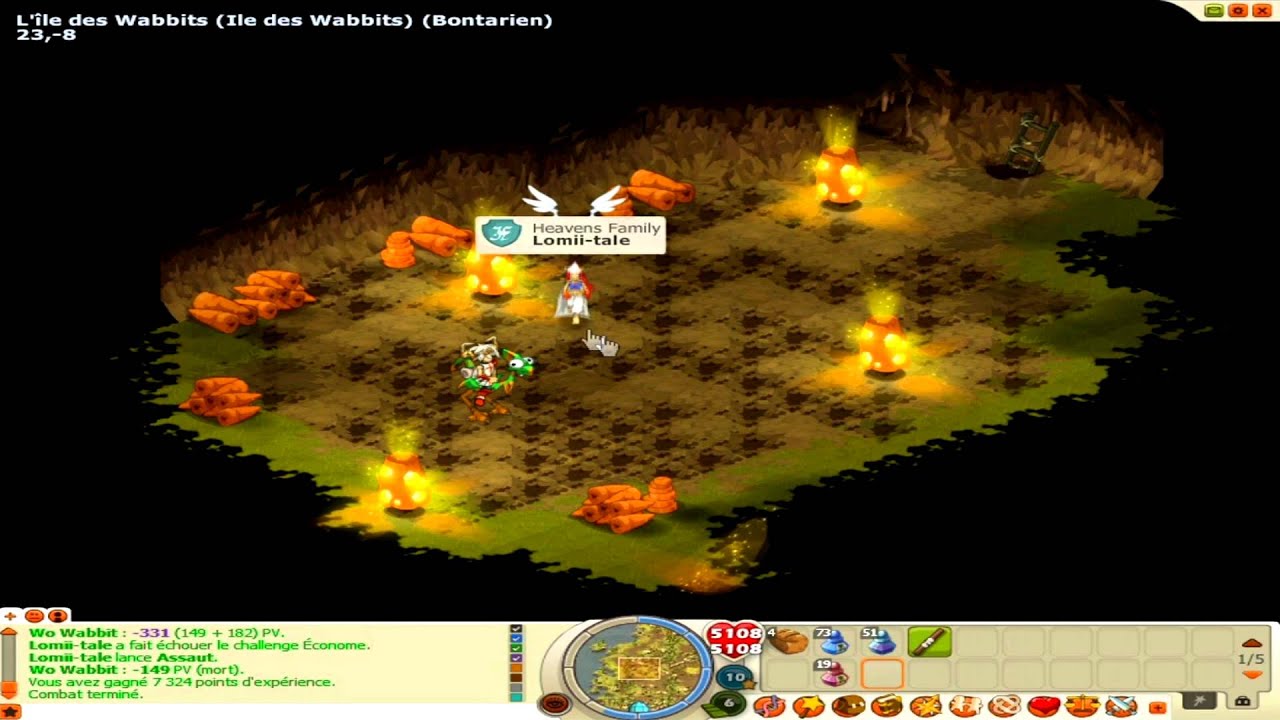 DOFUS - Tuto pour le sort Cawotte et l'île des Wabbit [Lomitall #38 ...