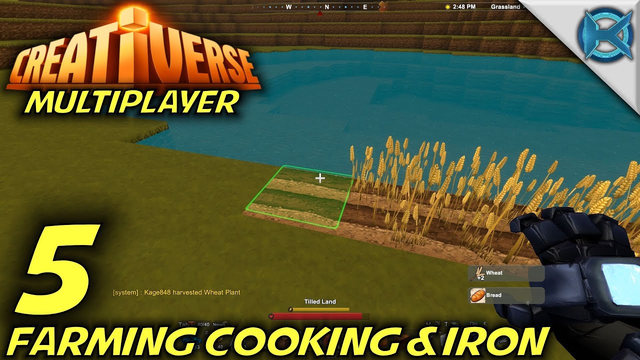 Creativerse -Ep. 5- "Farming, Cooking & Iron" -Multiplayer Let's Play ...