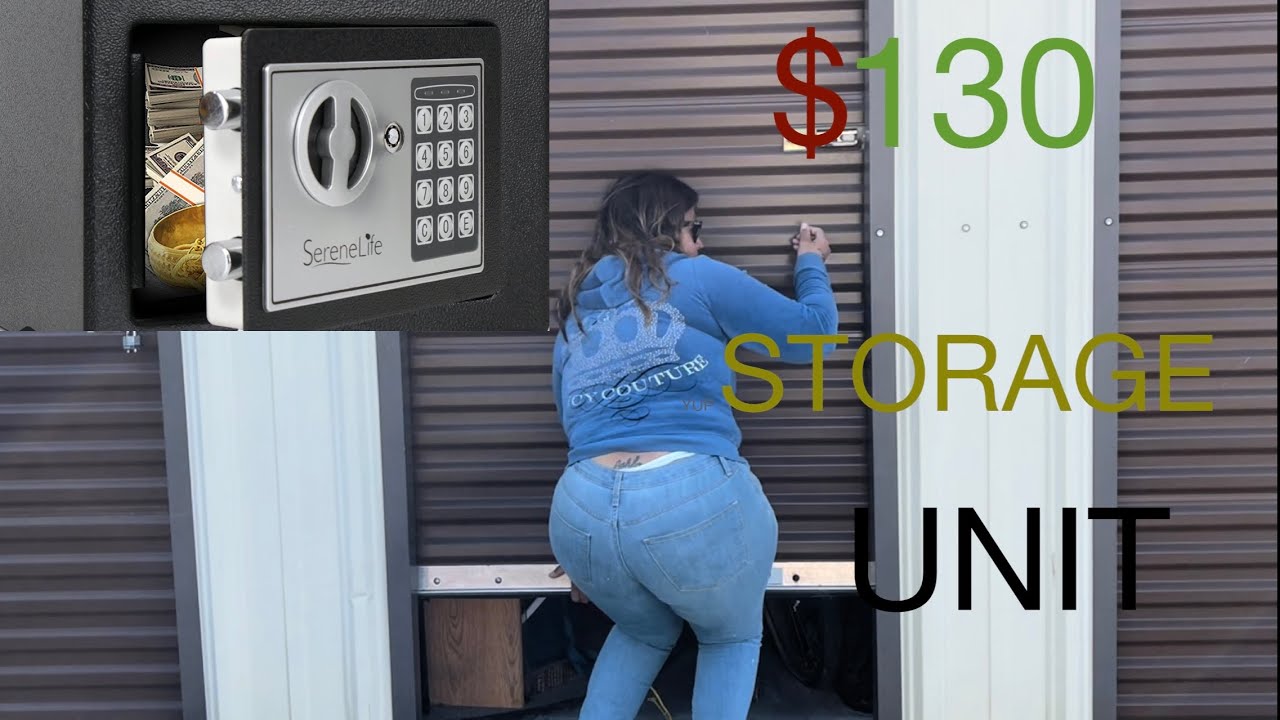 Safe Found in storage unit paid 130 for the unit - YouTube