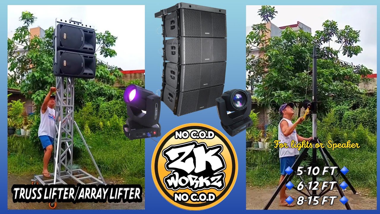 Truss Lifter / Array speaker lifter by ZK Workz - YouTube