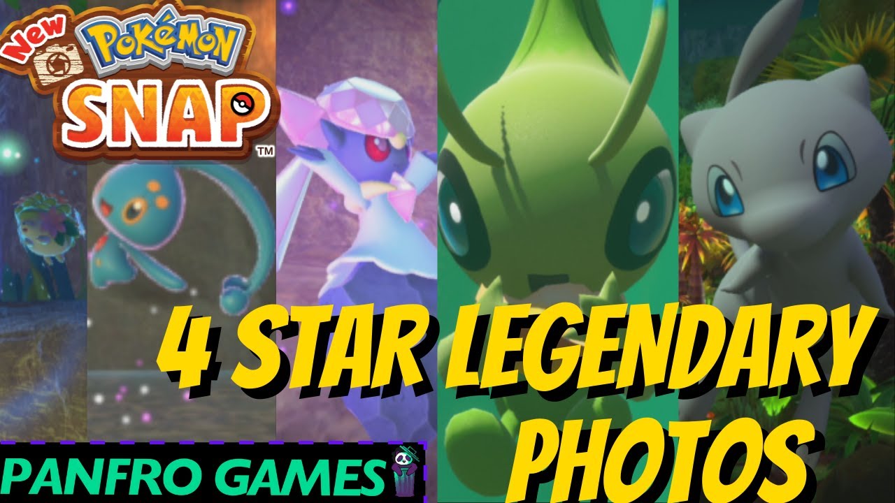 Legendary Mythical 4 Star Photo Guide New Pokemon Snap Part 1 - YouTube