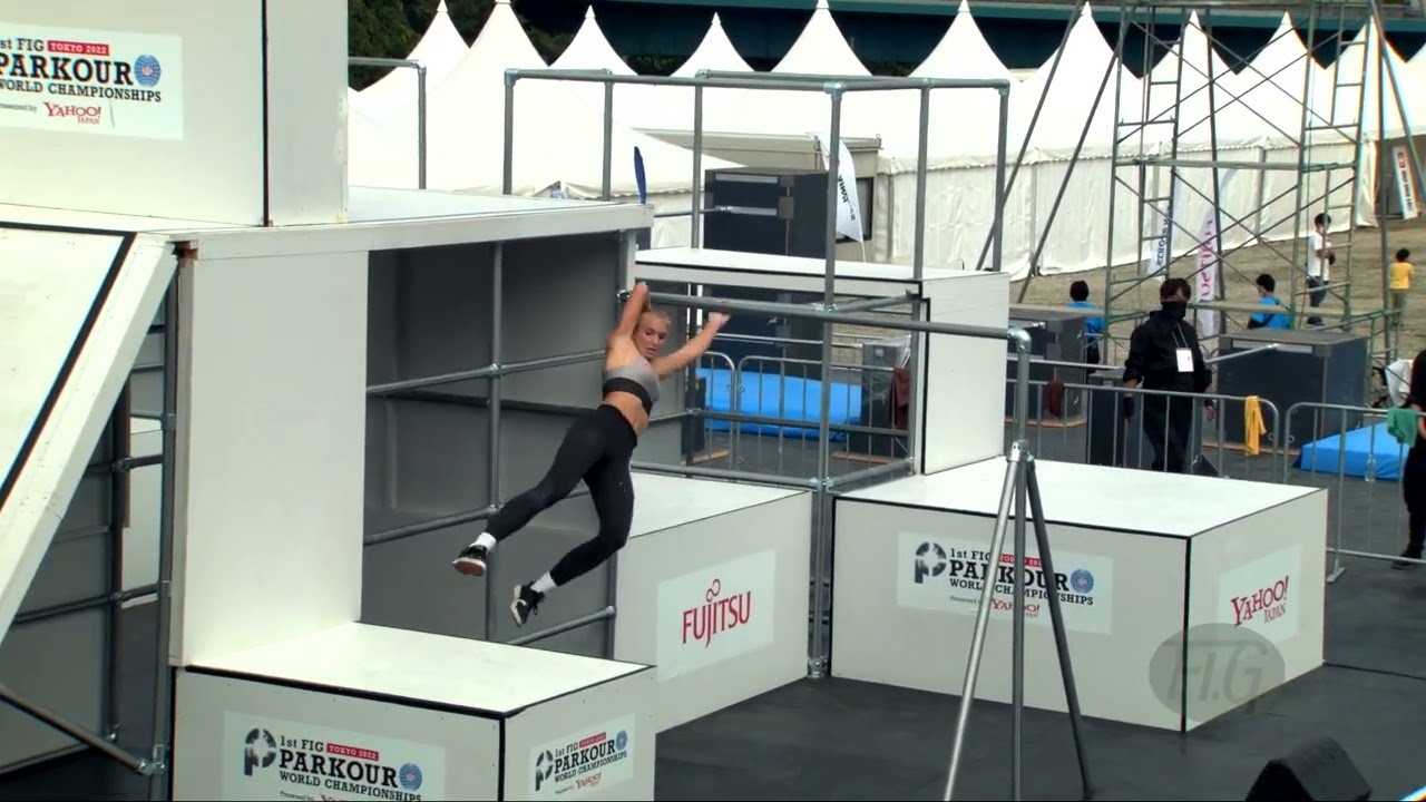 MAN Noa (NED) - 2022 Parkour Worlds, Tokyo (JPN) Qualification Parkour Freestyle Run 2 - YouTube