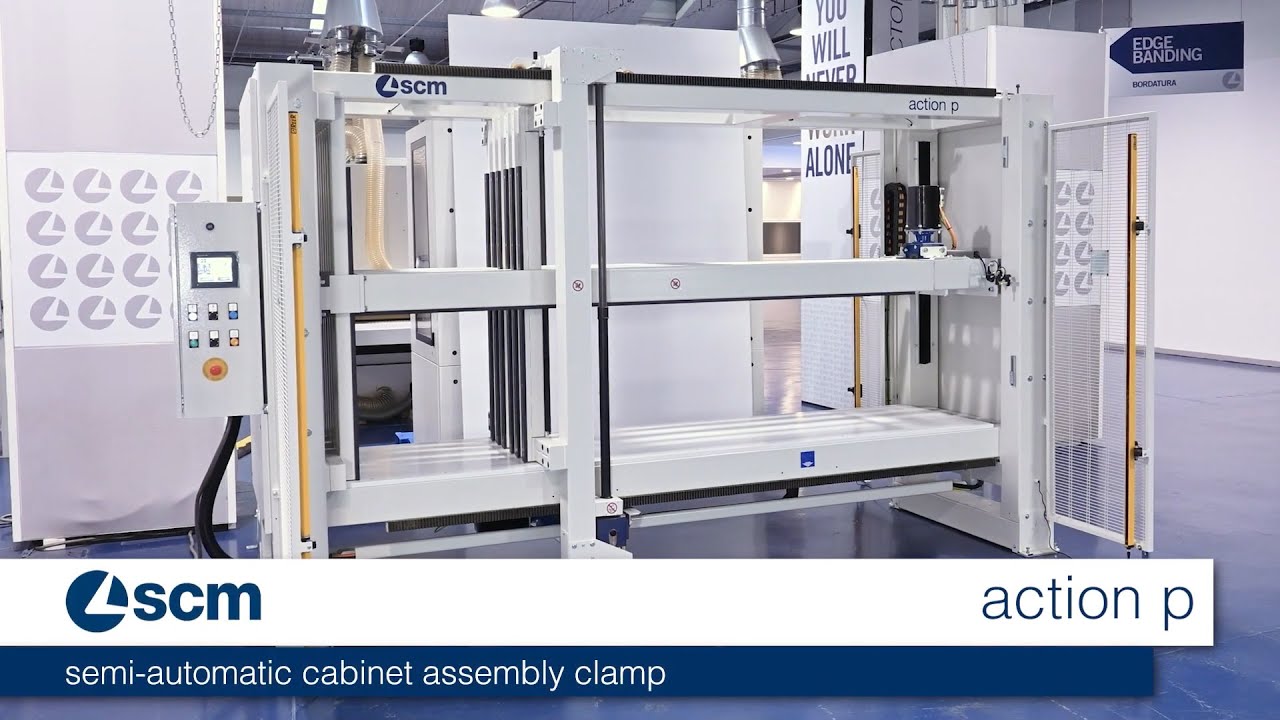 scm action p | Semi-automatic cabinet assembly clamp - YouTube