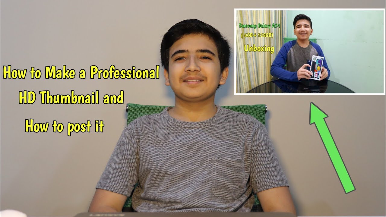 How to Make a Professional HD Thumbnail and how to post it|Tech ...