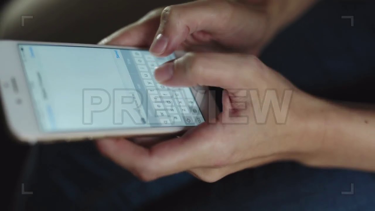 Woman Typing Message On Smartphone Stock Video - YouTube
