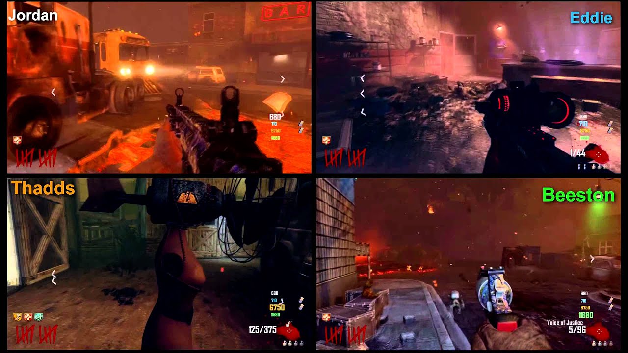 Call of Duty Zombies 4 Player Style!!! - YouTube