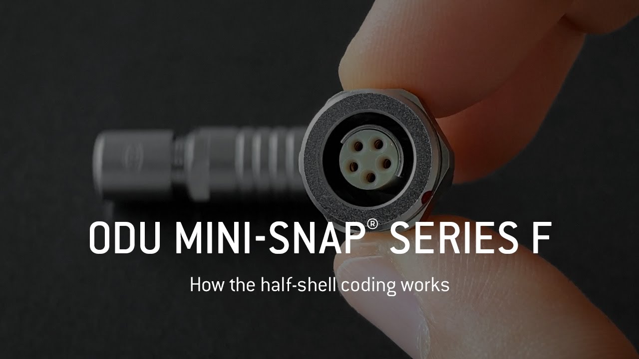 How the half-shell coding in the ODU MINI-SNAP® Series F works - YouTube